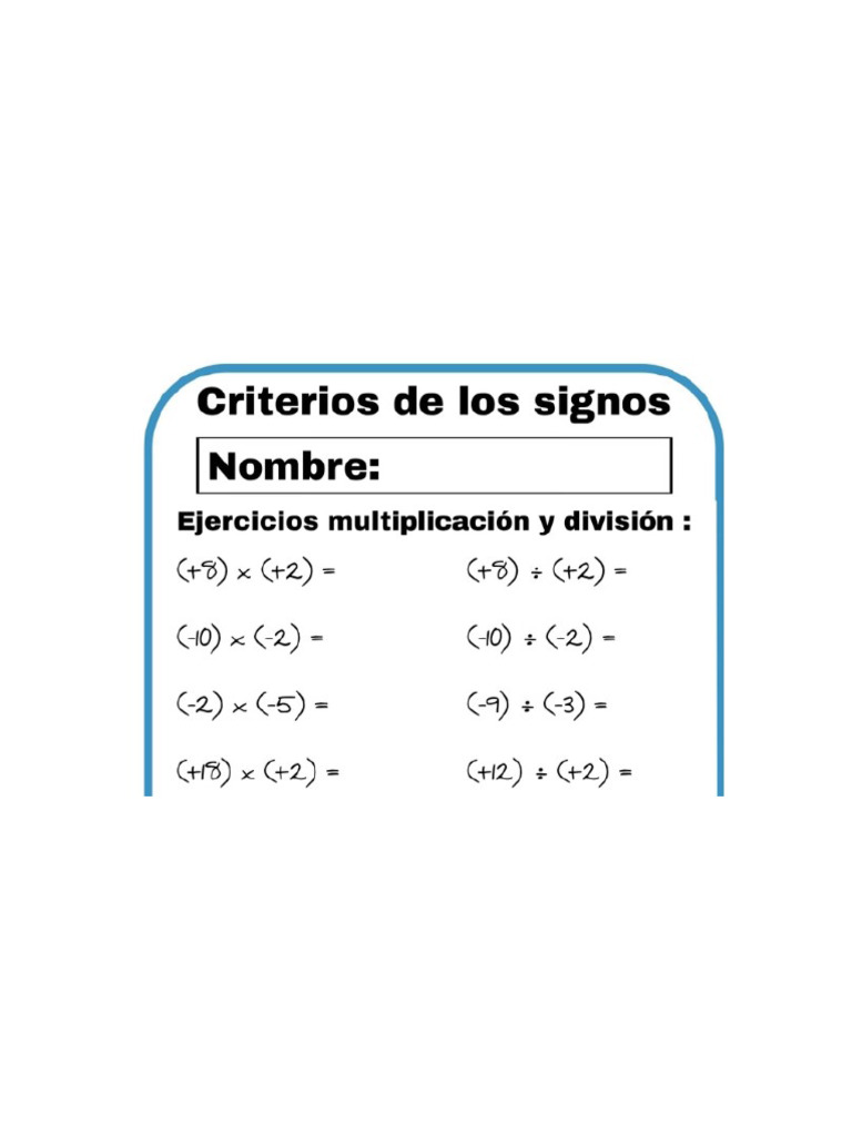 Criterio de Los Signos | PDF