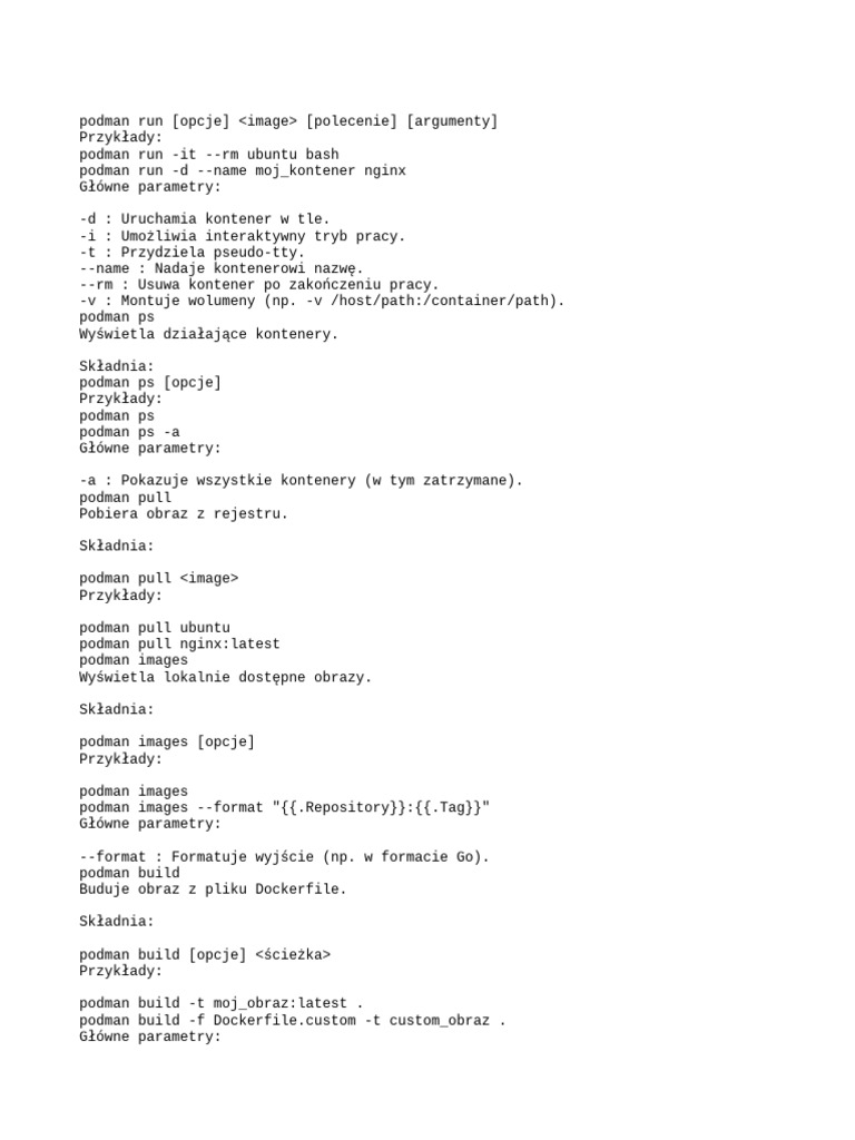 1 - Podman - Kopia | PDF