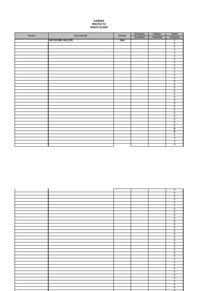 Kardex EQUIPOS | PDF