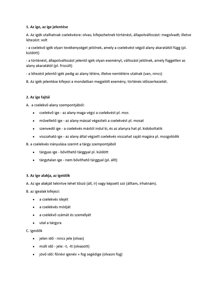 Az Ige - Ofis Tk. Alapján | PDF