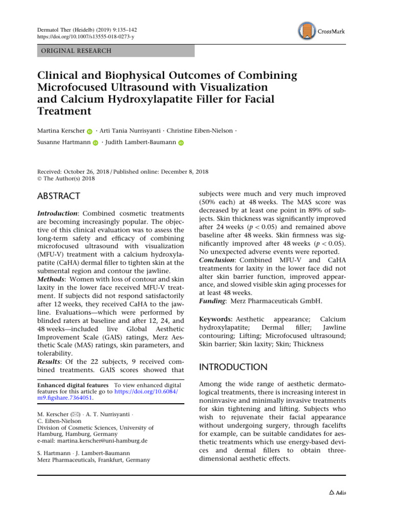 Clinical and Biophysical Outcomes of Combining Microfocused Ultrasound ...