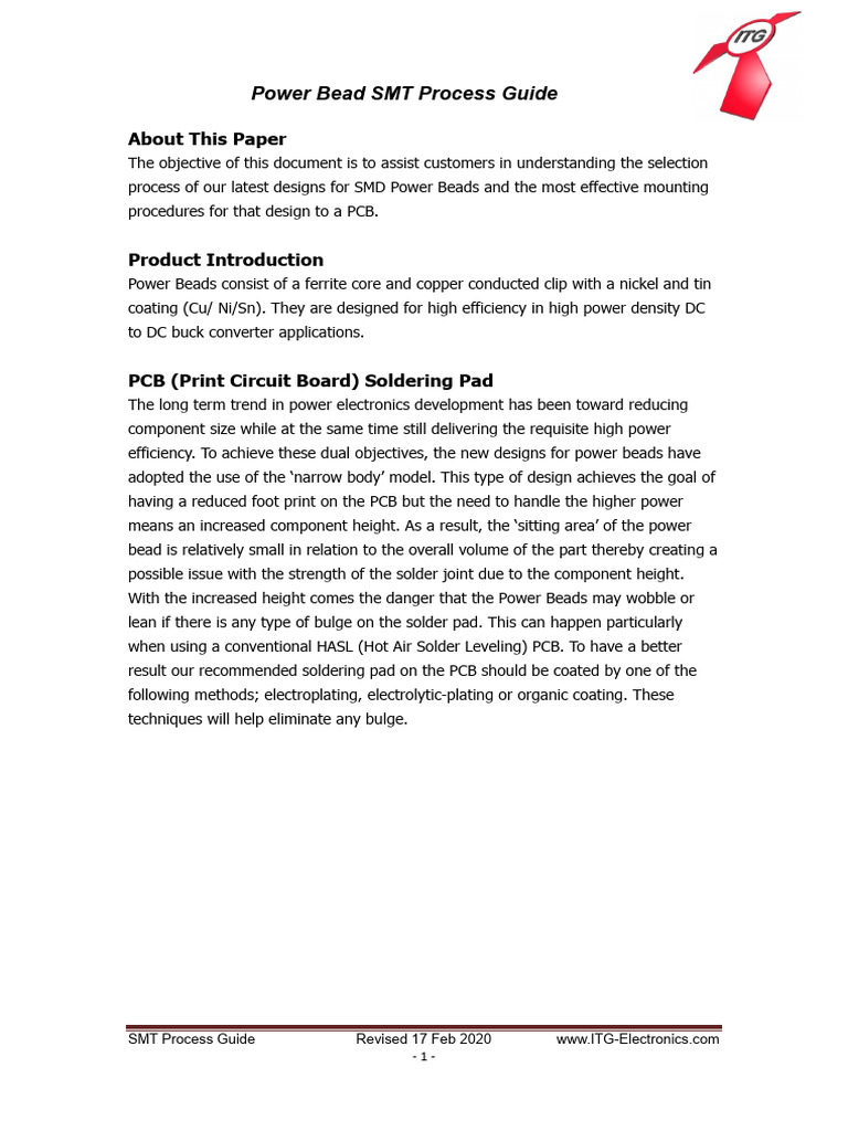 Bead SMT Process Guide | PDF