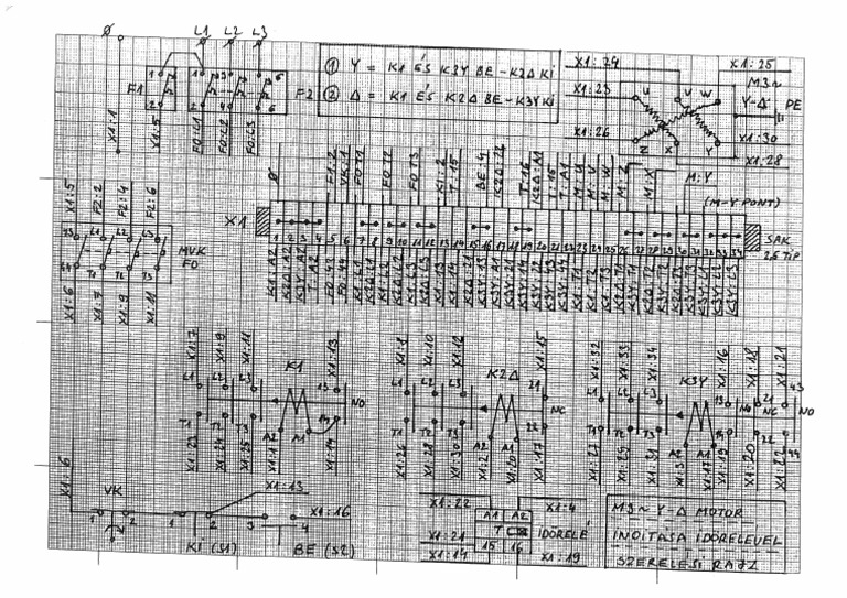 Csillag - Delta Indítás Szerelési Rajza | PDF