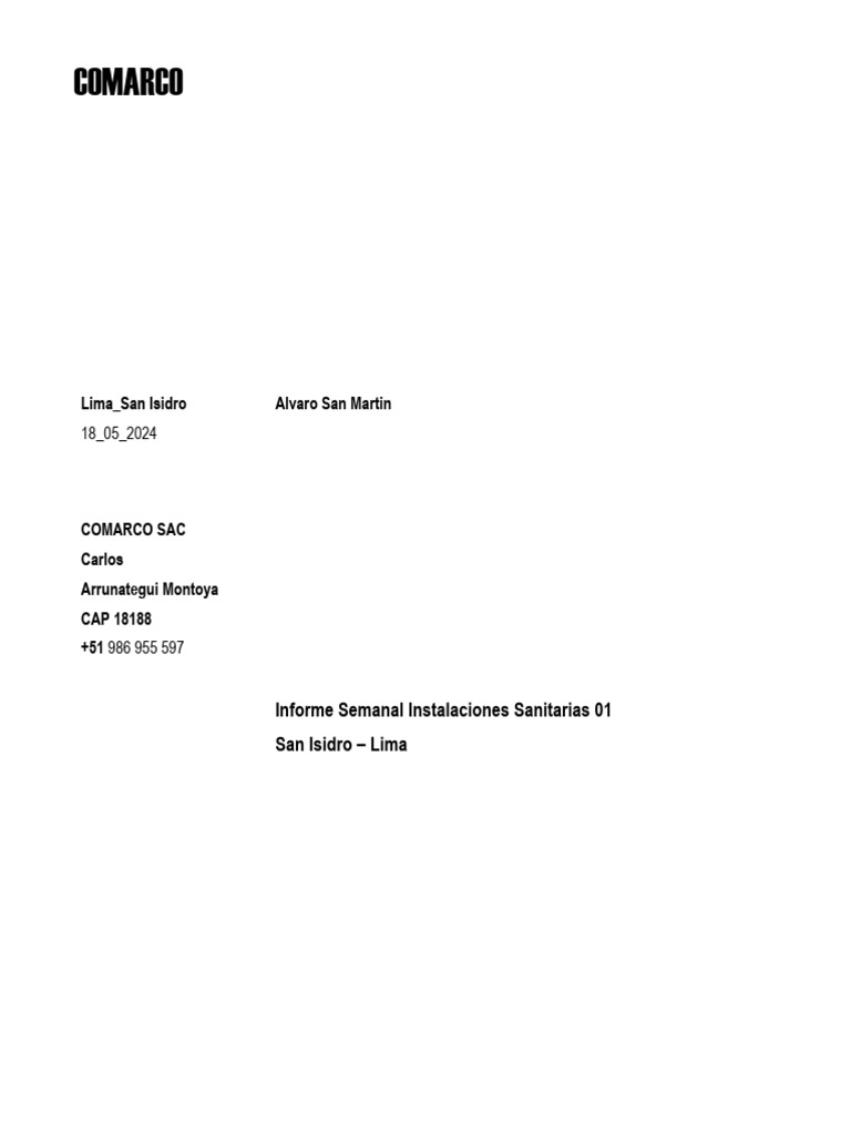 Informe Semanal 01 IISS | PDF