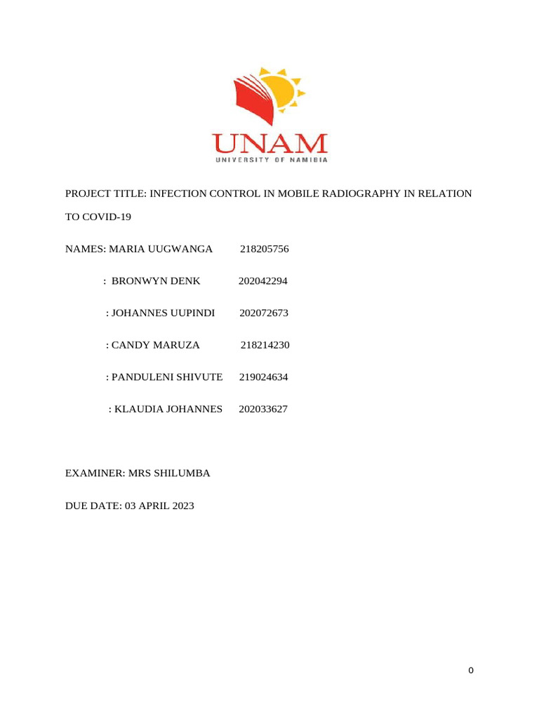 Mobile Radiography Portfolio | PDF