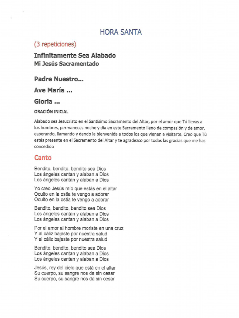 Guia Hora Santa | PDF