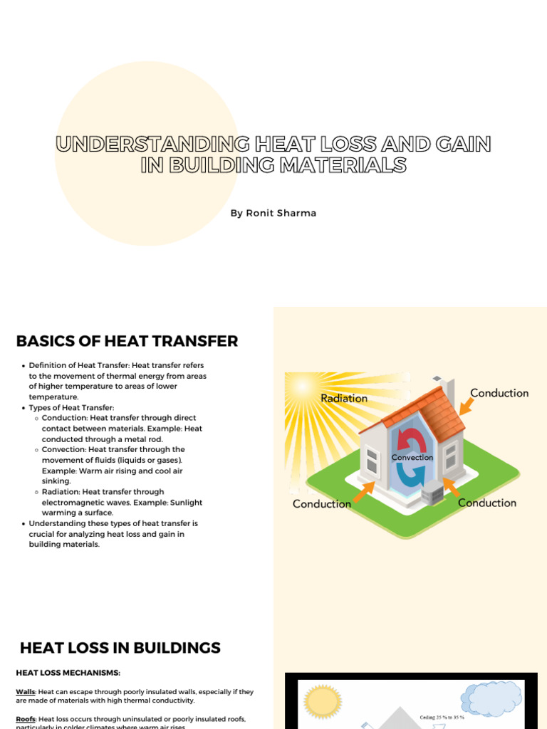 Understanding Heat Loss and Gain in Building Materials | PDF