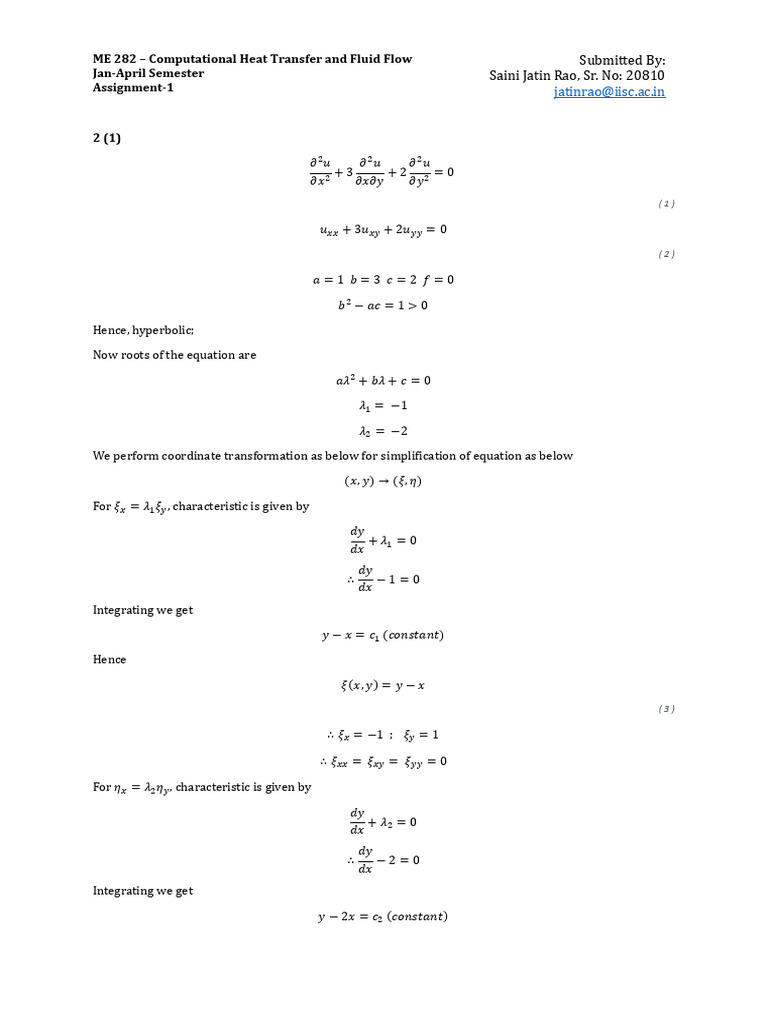 Assignment-1 Solution - Saini Jatin Rao | PDF