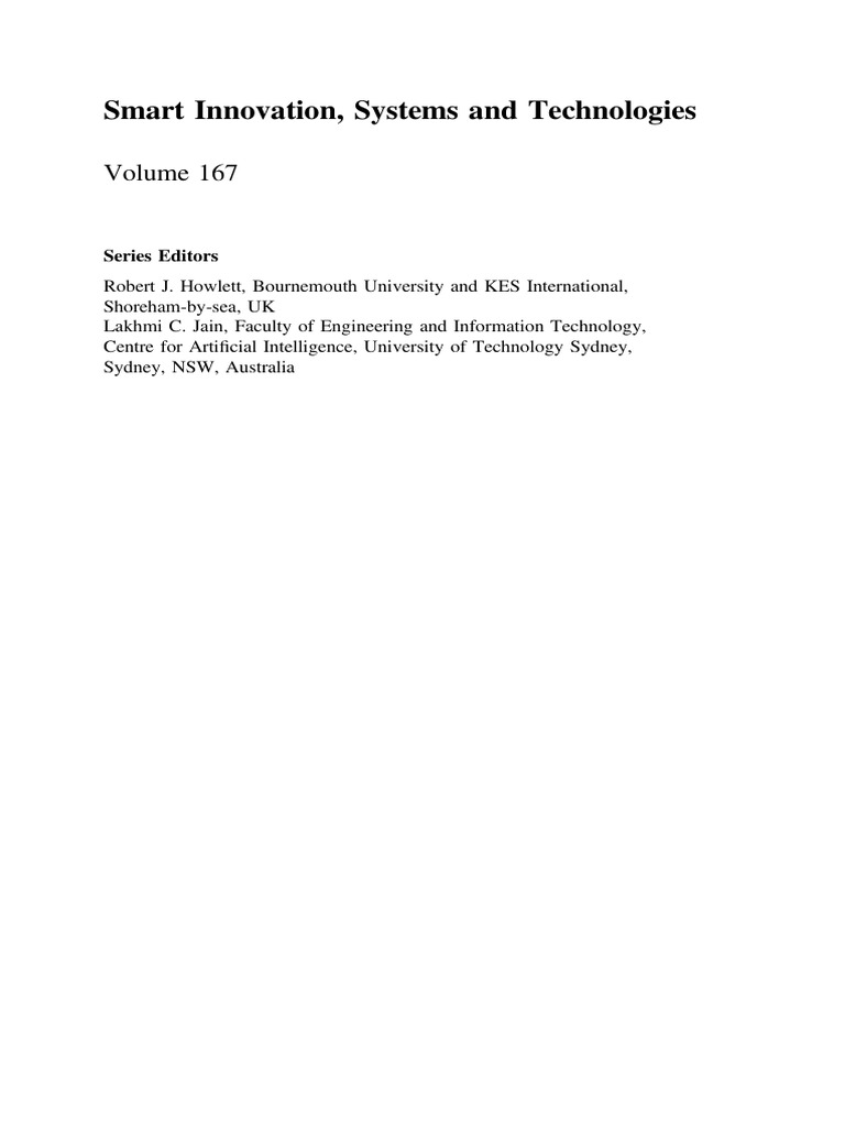 Smart Innovation, Systems and Technologies | PDF