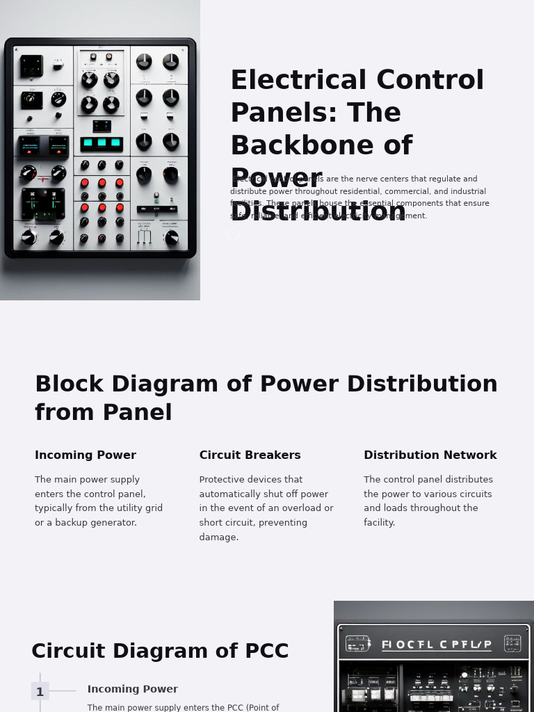 Electrical Control Panels The Backbone of Power Distribution | PDF