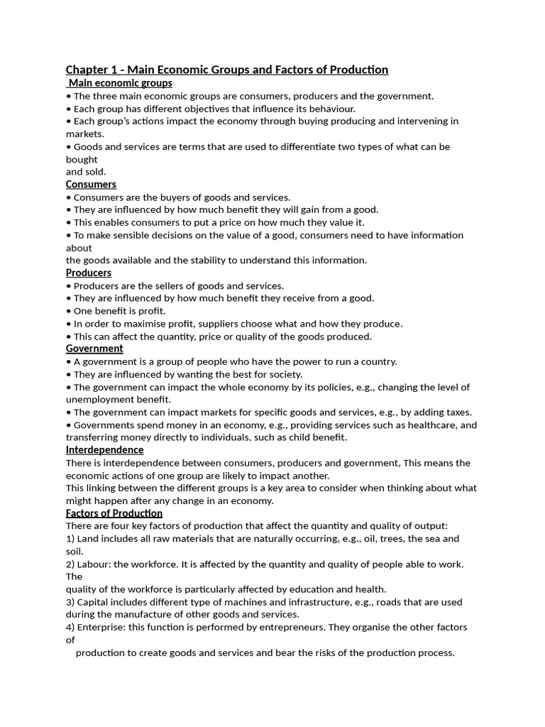 Economics Chapter 1 | PDF