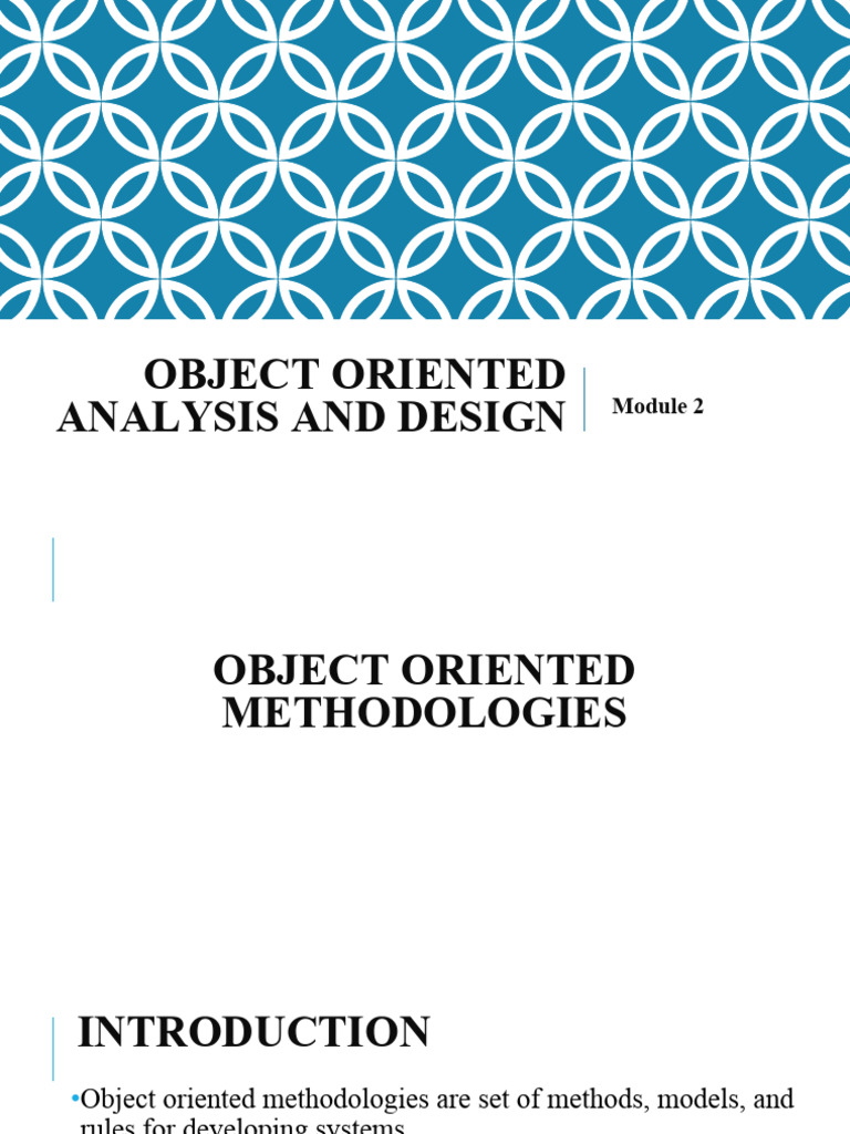 Module 2 OOAD | PDF