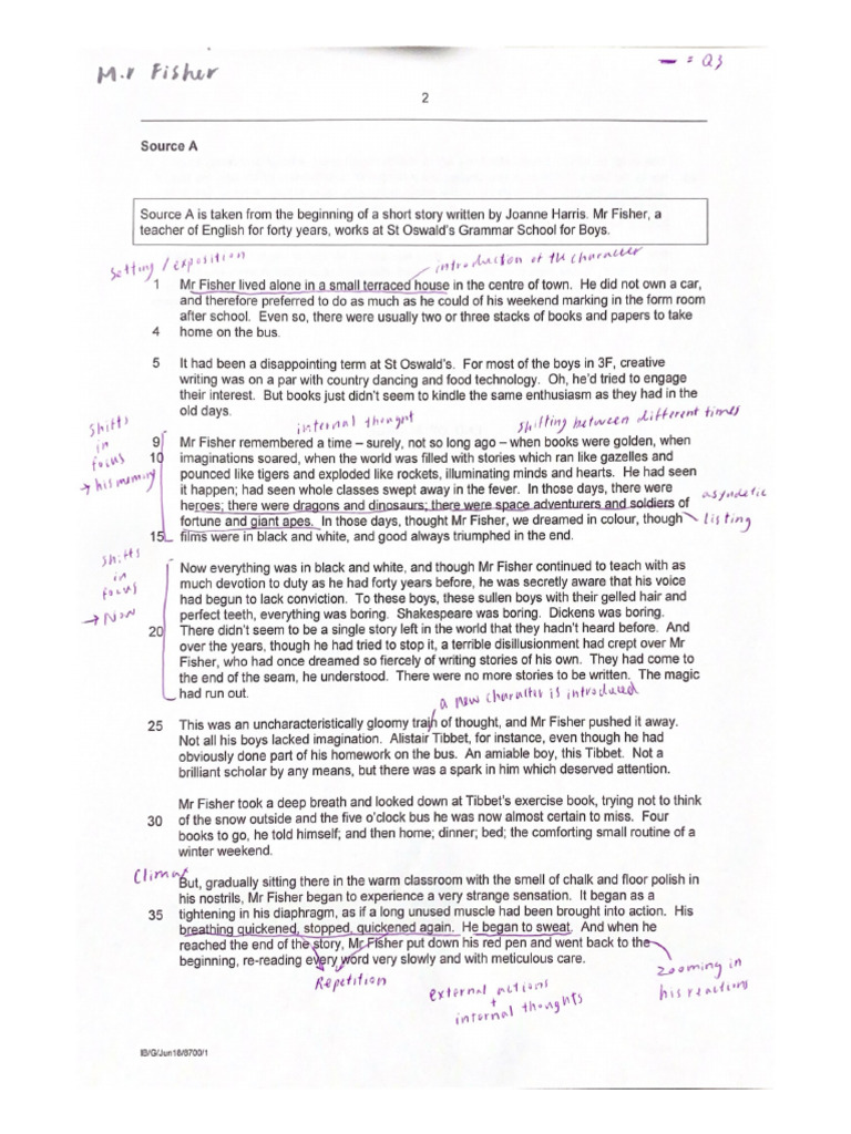 Mr. Fisher Q3 Annotations | PDF