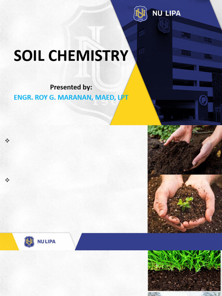 Soil Chemistry Presentation | PDF