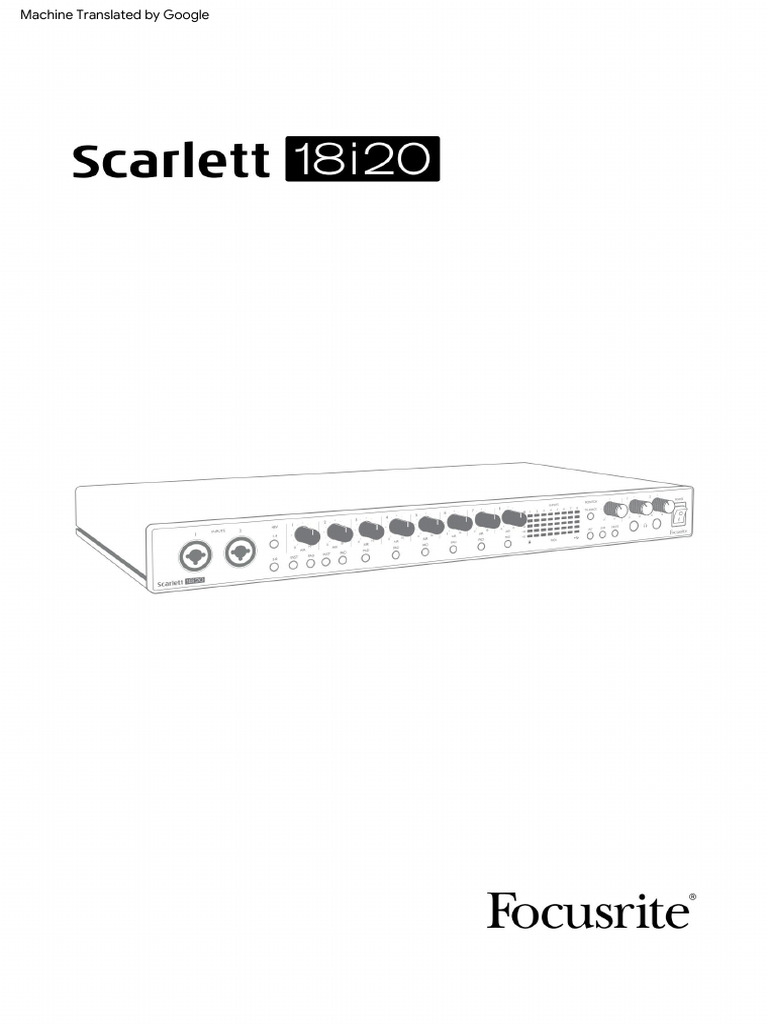 Scarlett 18i20 3rd Gen User Guide v2 - PT | PDF