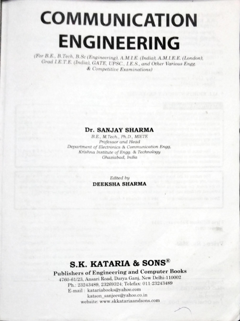 Communication Engineering Chapter 1 | PDF