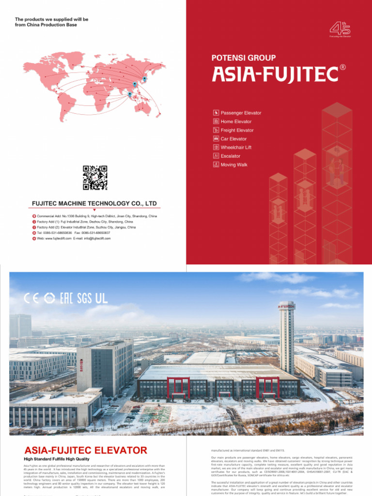 Fujitec Elevator Catalogue | PDF