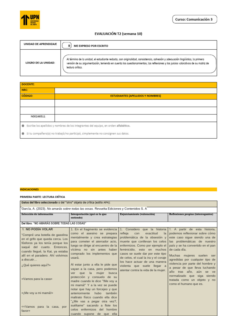 EVALUACION GRUPO 14 | PDF