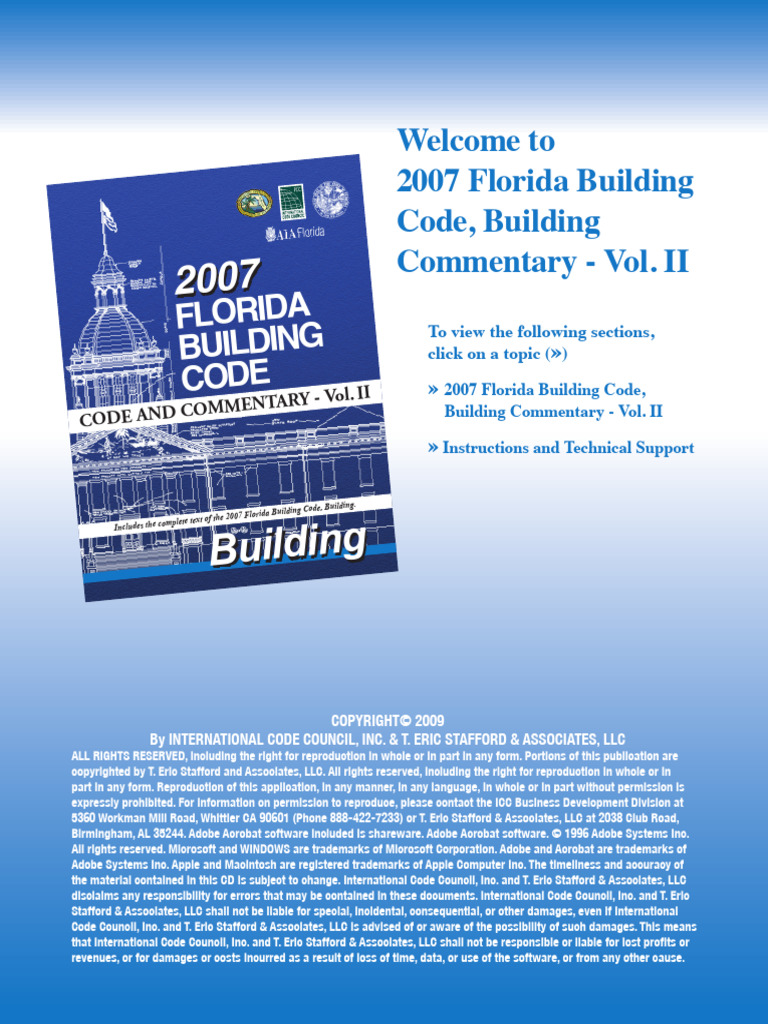 2007 Florida Building Code With Commentary Vol 2 of 2 | PDF