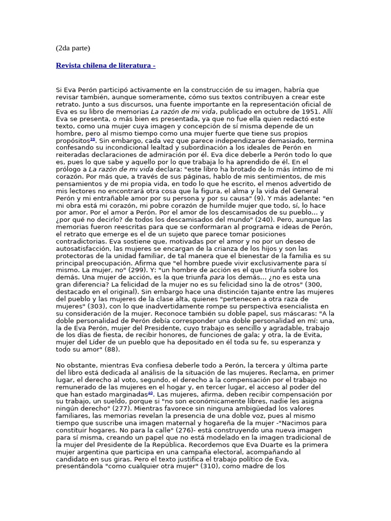Eva Peron (2da Parte) | PDF