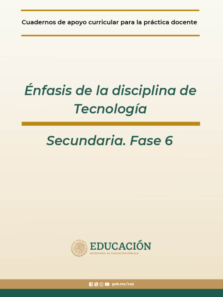 2425 s0 Insumos Docen Enfasis Disciplina Tecnologia | PDF