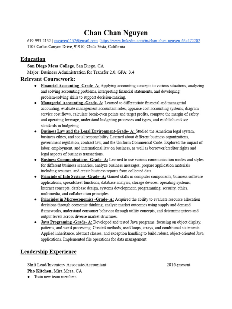 Chan Chan Nguyen pro resume-8_14_2024 (1) | PDF