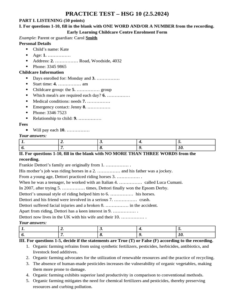 Practice Test (2.5.2024) | PDF