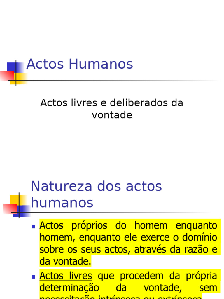 Actos Humanos | PDF