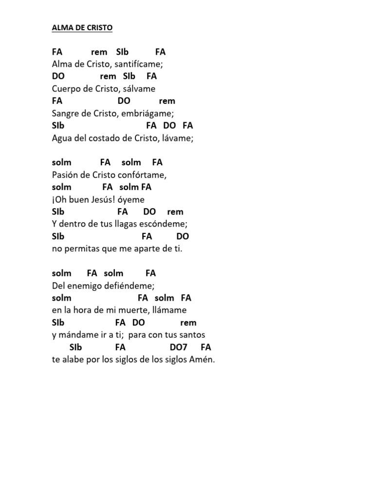 Alma de Cristo | PDF