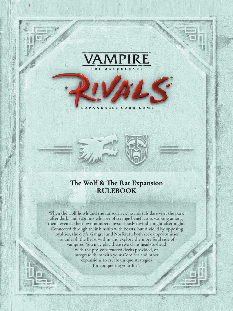 VTM - The Wolf & The Rat - Rulebook | PDF