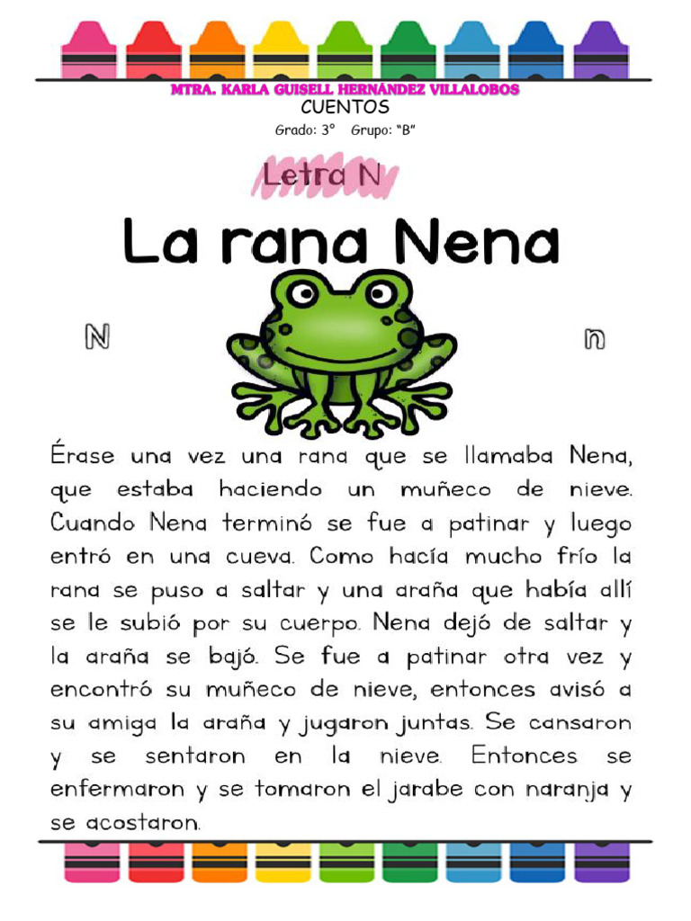 Lectura Letra N | PDF