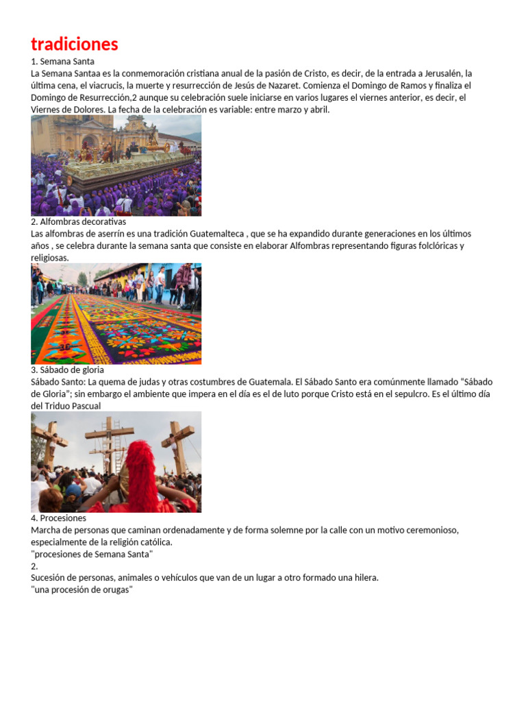 tradiciones | PDF