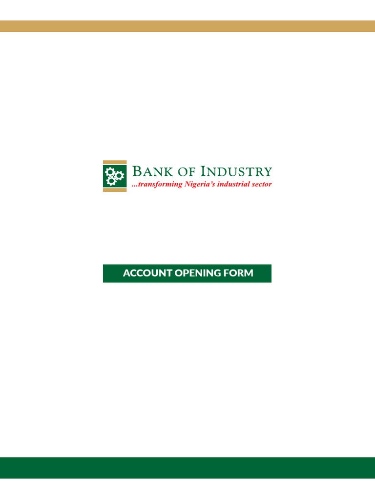 Customer Account Opening Form | PDF