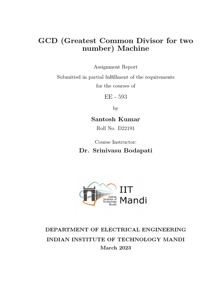 GCD Machine | PDF