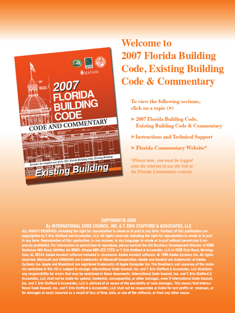 2007 Florida Building Code Existing Code and Commentary | PDF