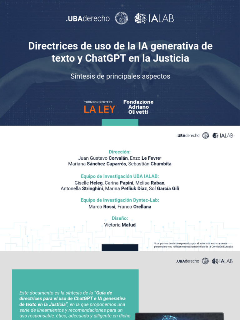 Directrices IA Generativa | PDF