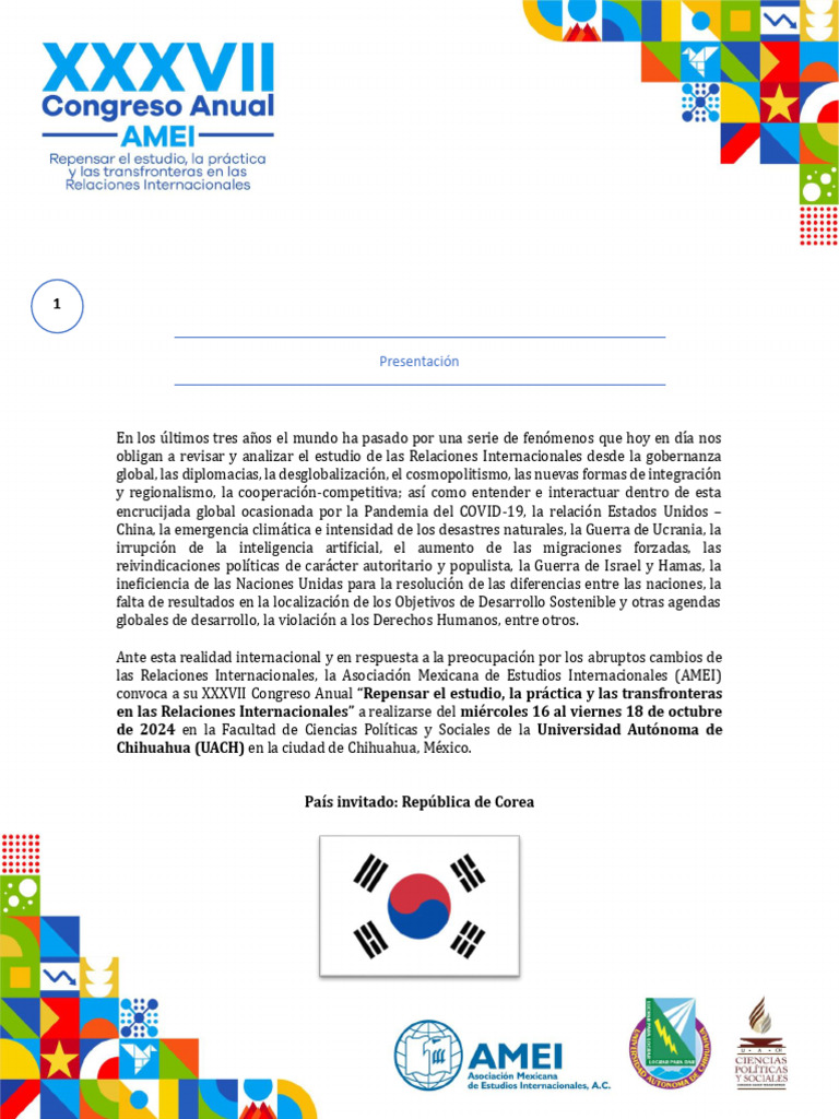 Convocatoria AMEI 2024 | PDF