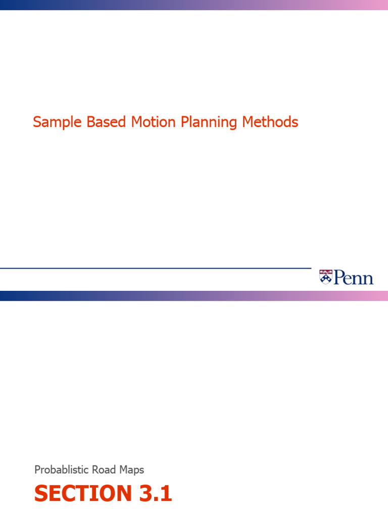 Sample Based Motion Planning Methods | PDF