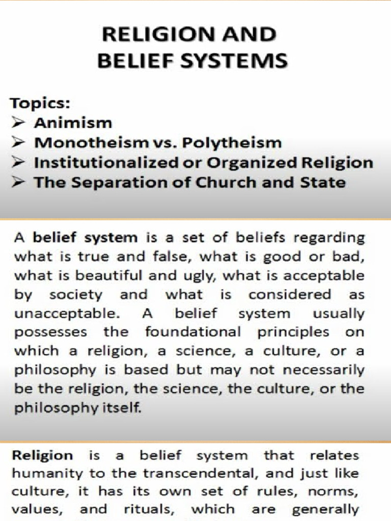 Q2-Ucsp 12 Religion and Belief System | PDF