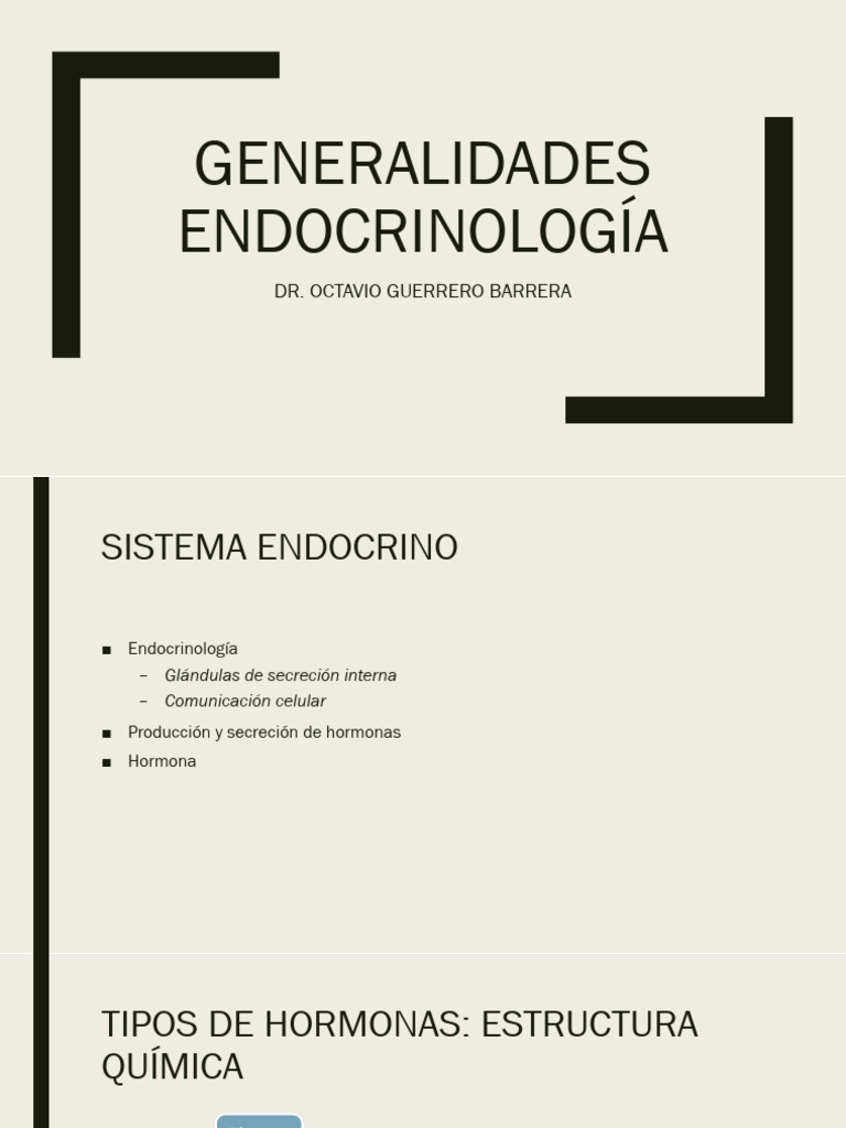 Generalidades Endocrinología | PDF