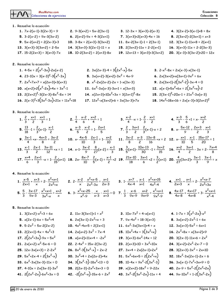 Ecuaciones Ej2 | PDF