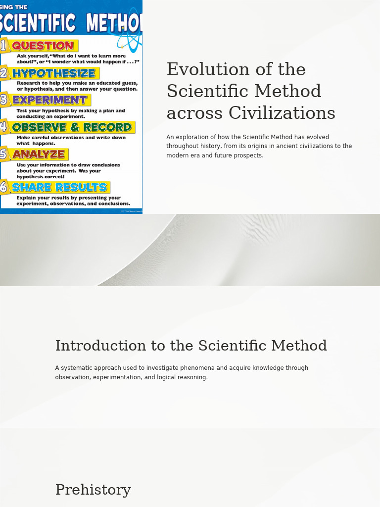 04 Evolution of The Scientific Method Across Civilizations | PDF ...