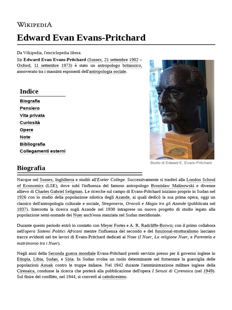 Edward Evan Evans-Pritchard | PDF