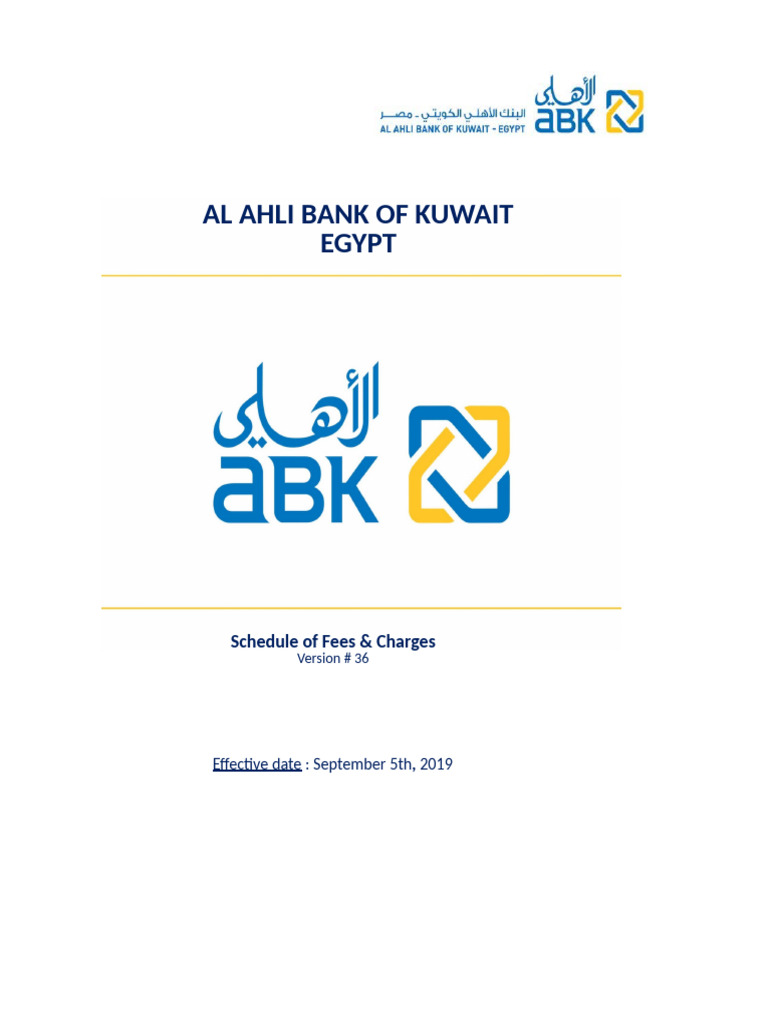 ABK Egypt Tariff | PDF