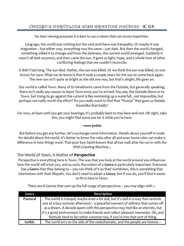 Chuubo'S Marvelous Wish Granting Machine - IC 0.4 | PDF