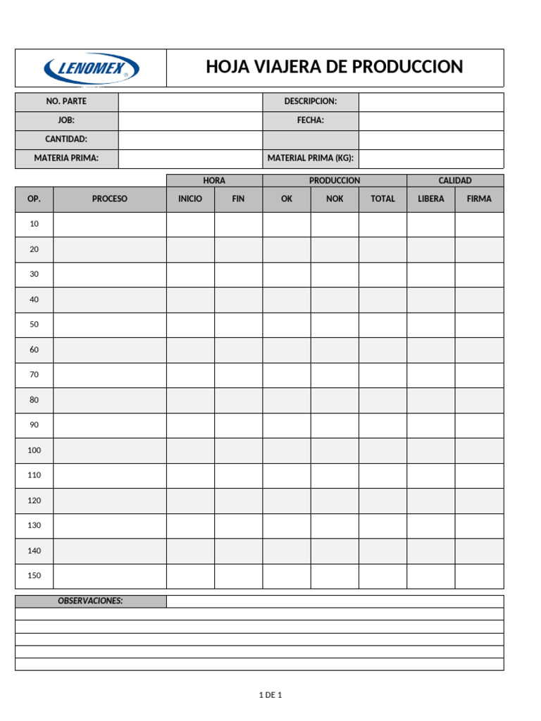 Hoja Viajera | PDF