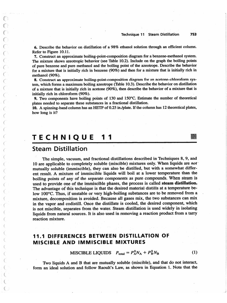 Steam Distillation | PDF