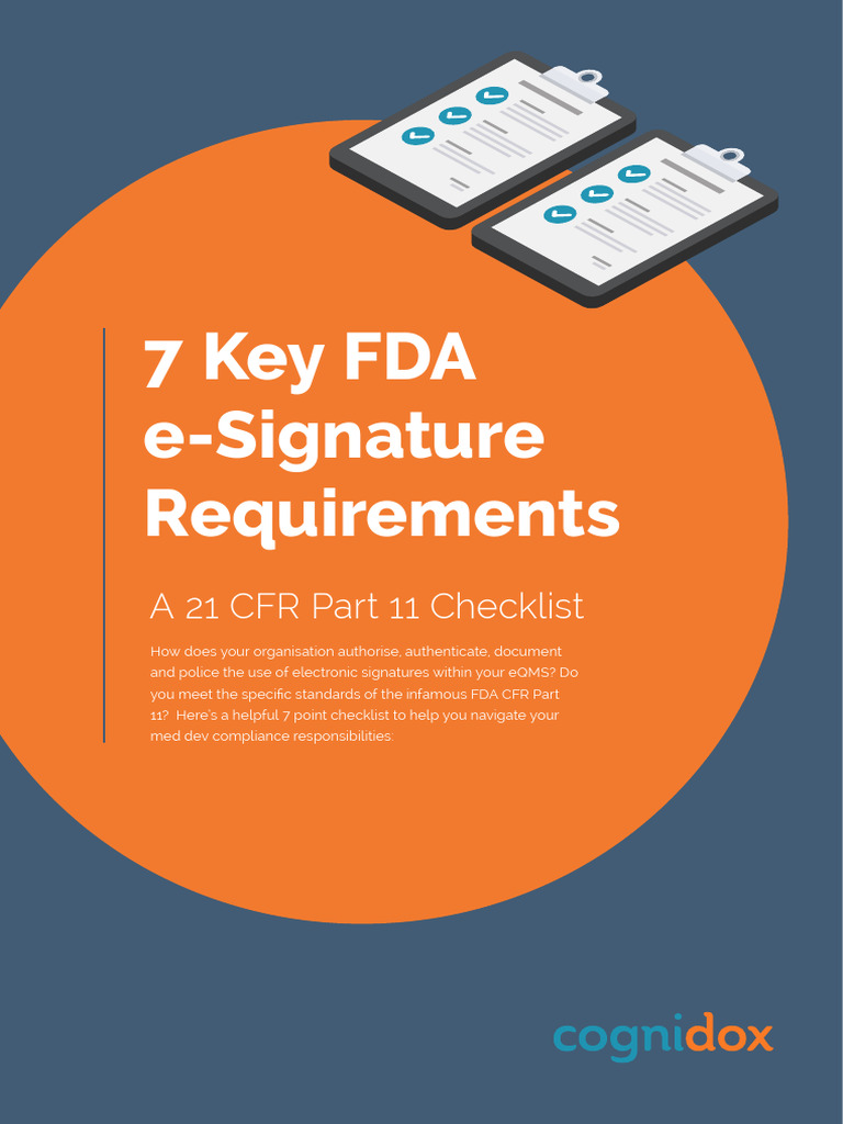 FDA Checklist Downloadable | PDF
