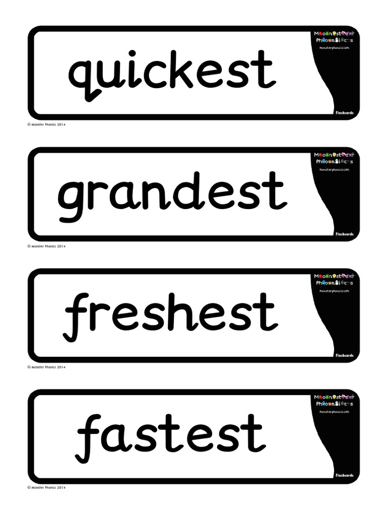 Est Flashcards Spelling Rules | PDF