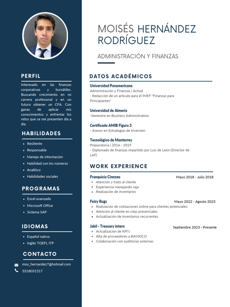 CV Moisés Hernández 2024 | PDF